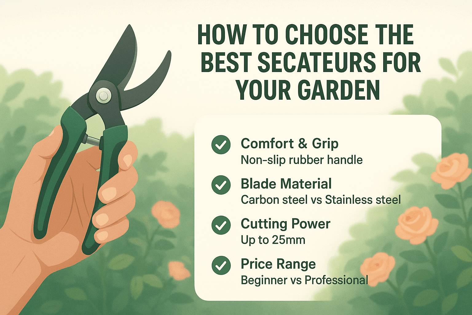 How to Choose the Best Secateurs for Your Garden – Folit